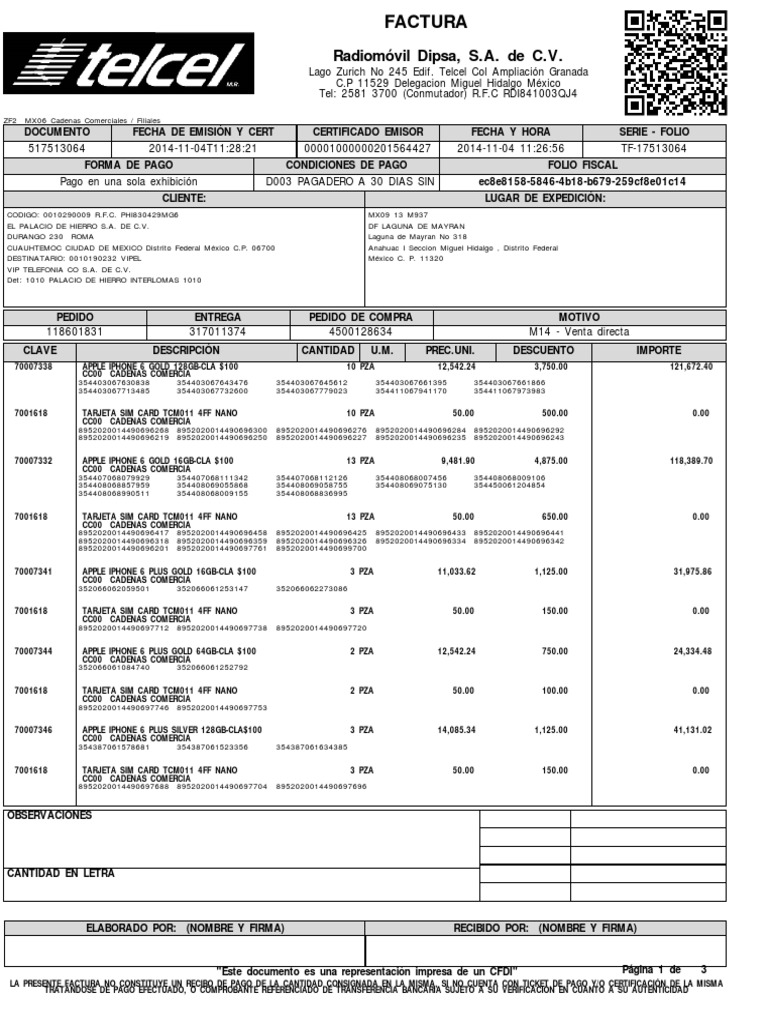 Radiomóvil Dipsa, S.A. de C.V | PDF | Equipo de telefonía | Apple Inc.