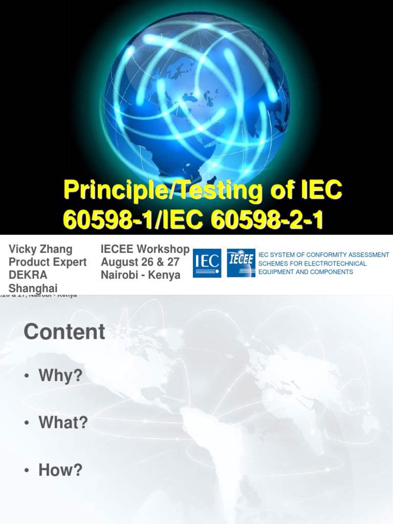 IEC 60598-1 Presentation | PDF | International Electrotechnical ...