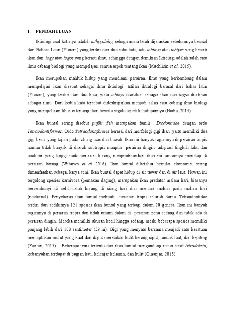 Paper Iktiologi Fixx | PDF