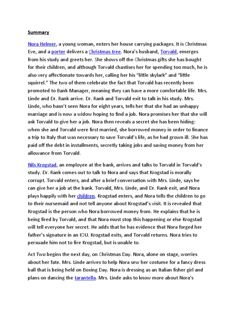 Henrik Ibsen - A Doll's House | PDF | A Doll's House