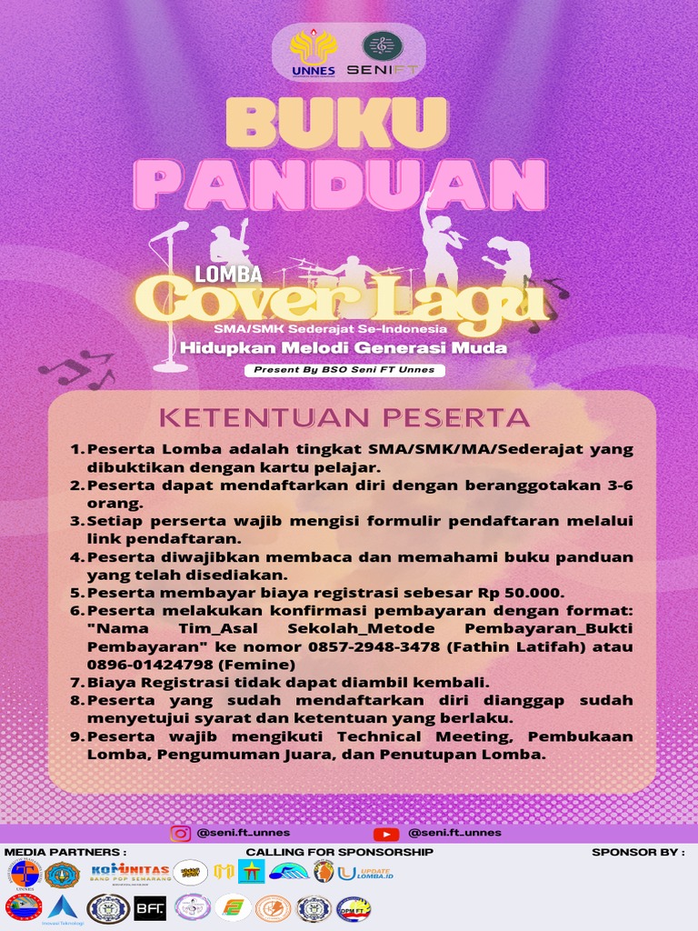 (Bukpan) Buku Panduan Lomba Cover Lagu Seni FT | PDF