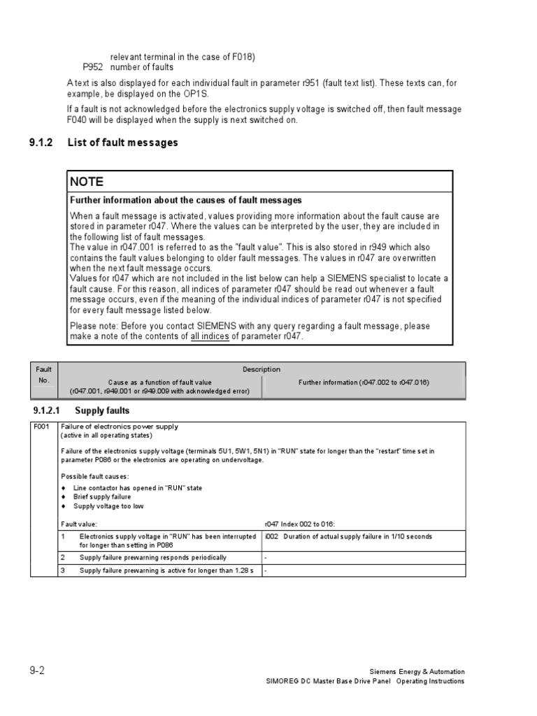 Simoreg Error Pdf Rectifier Electrical Engineering