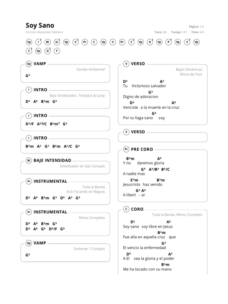 Soy Sano-Ericson Alexander Molano-Ha Vencido - Db.1 | PDF