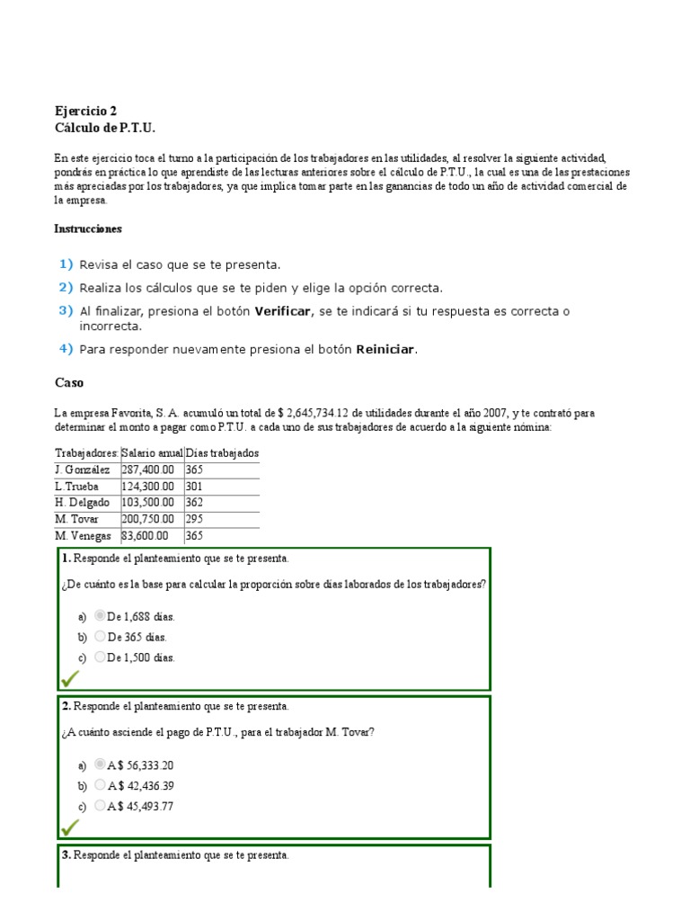 Ejerc 2 Compensaciones y Desafíos | PDF