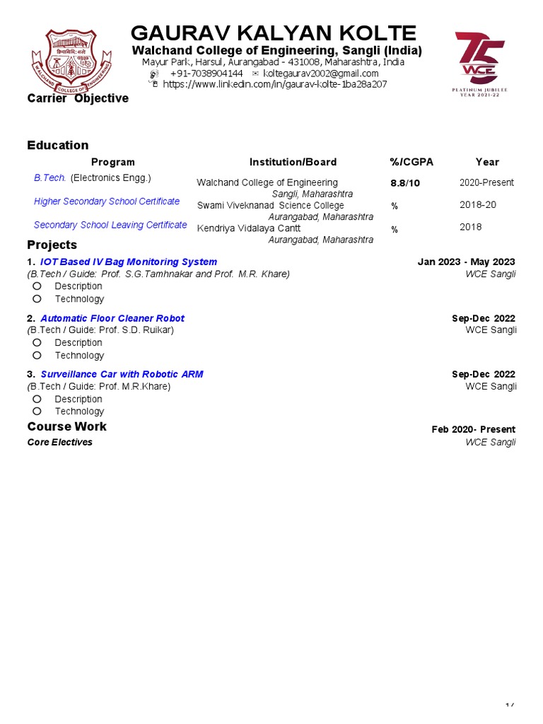 GK Core CV Color | PDF