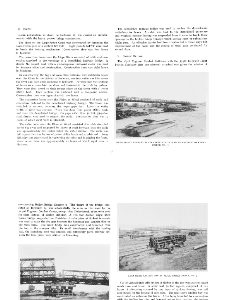 Engineer Operations in The Rhine Crossing, Ninth US Army, 1945, Part 2 ...