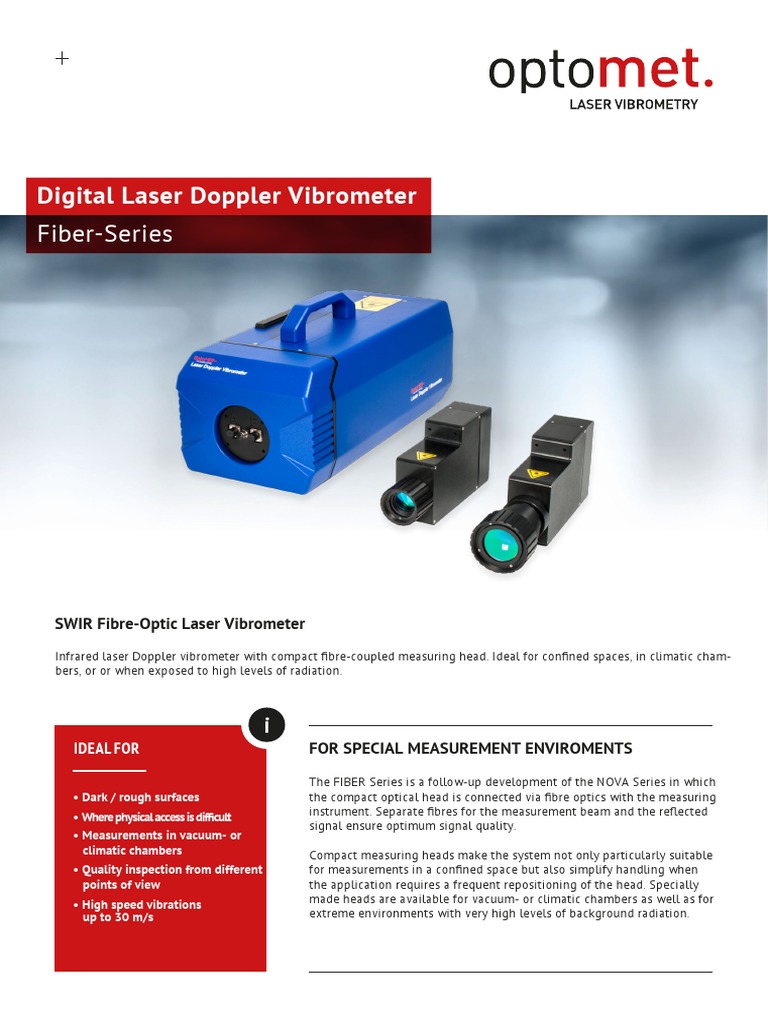 LDV Data Sheet Fiber Series | PDF | Sampling (Signal Processing) | Hertz