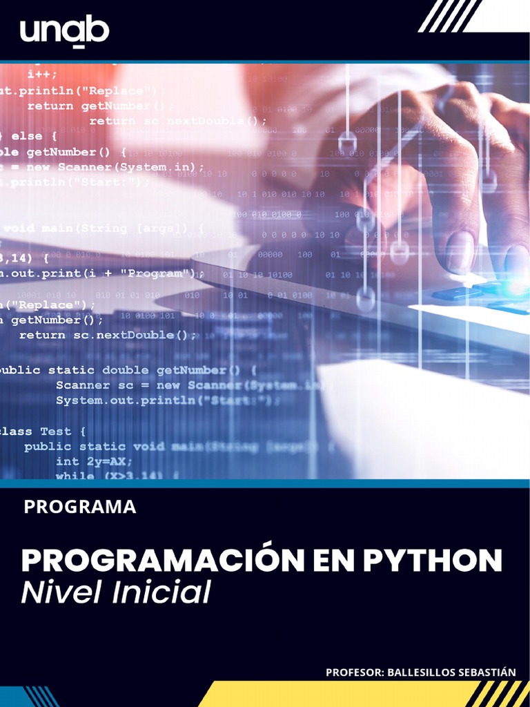 PROGRAMA Python Nivel Incial - 1 | PDF | Python (lenguaje de ...