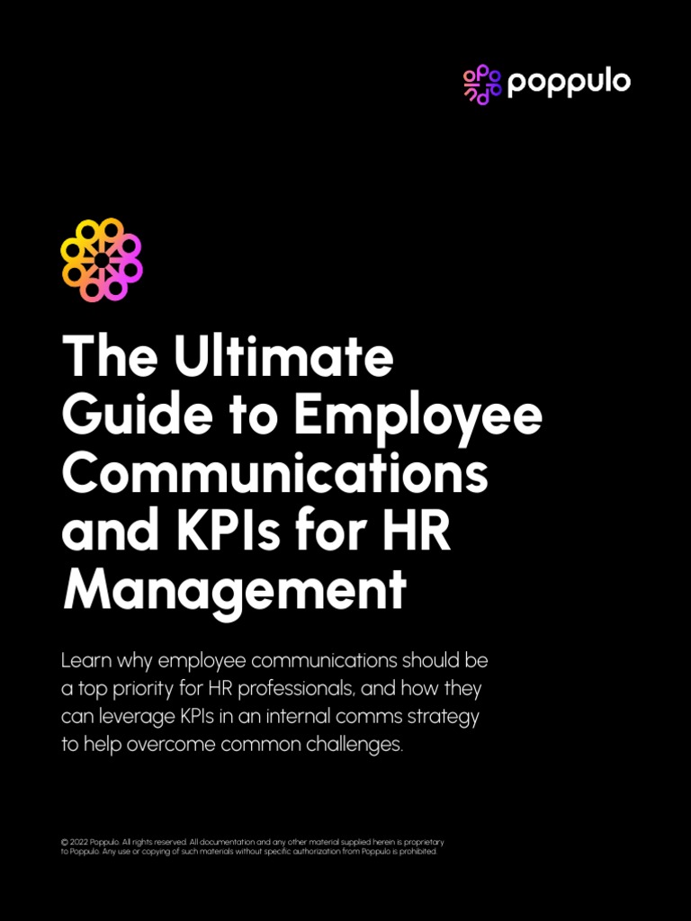The Ultimate Guide To Employee Communication Goals and Kpis For HR ...