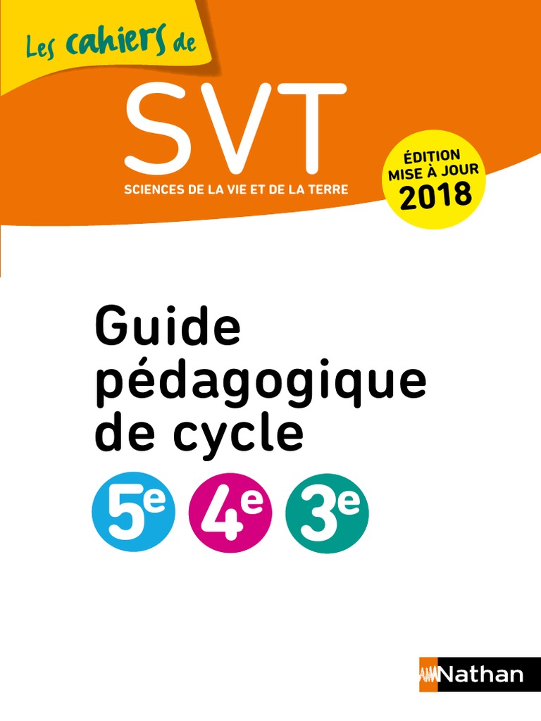 Guide pédagogique SVT Cycle 4 Nathan | PDF | la reproduction | Branchie