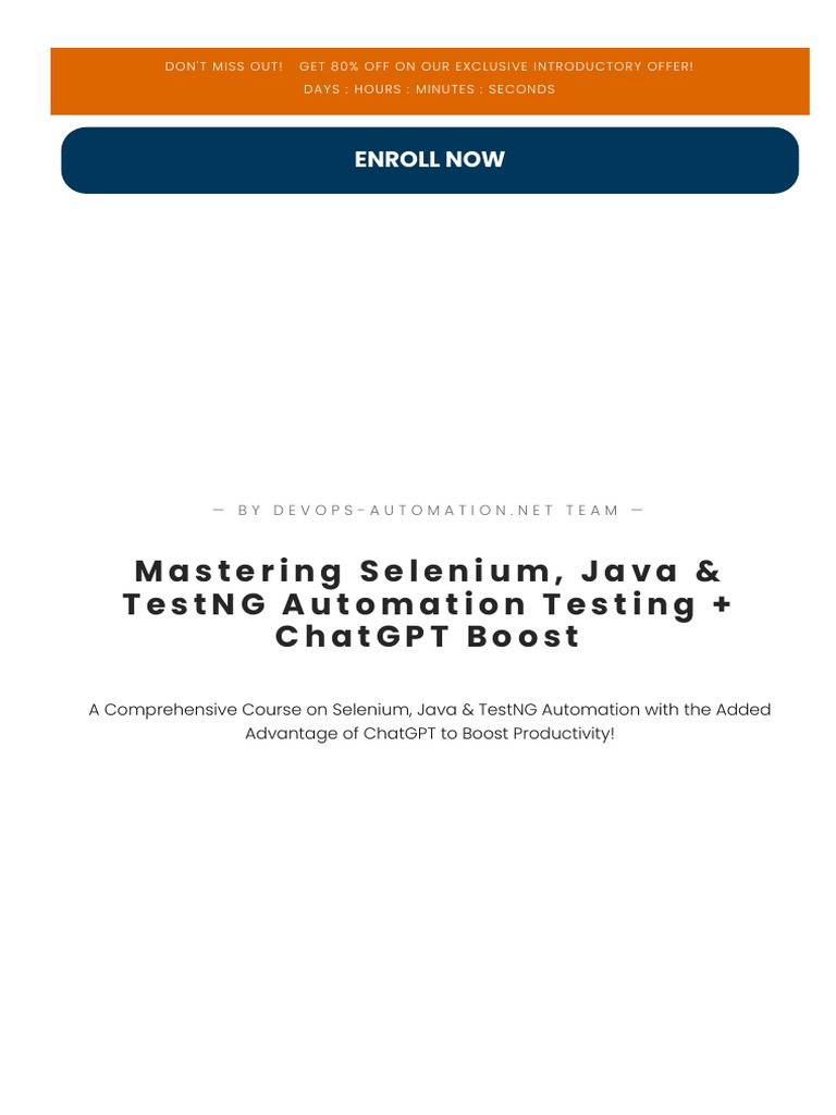 Mastering Selenium Comprehensive Course For Web Application Testing Pdf 4593
