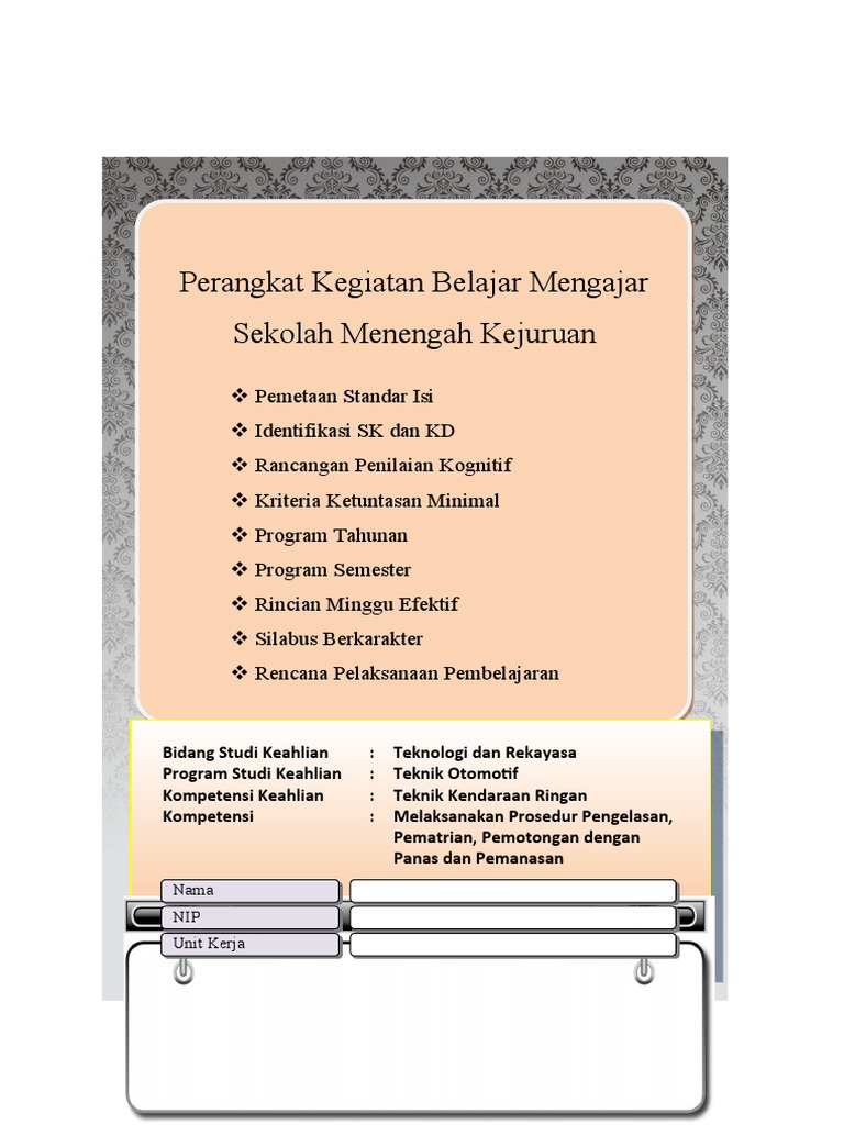 09 PKBM TKR Melaksanakan Prosedur Pengelasan, Pematrian, Pemotongan ...