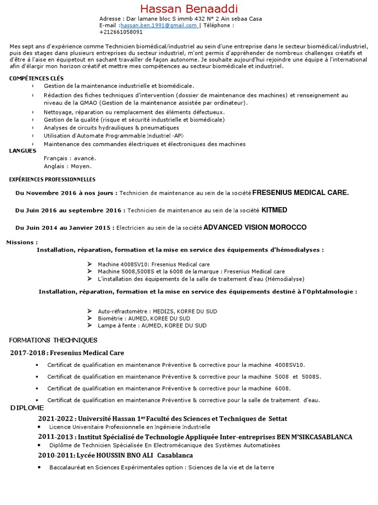 CV Hassan Canada | PDF