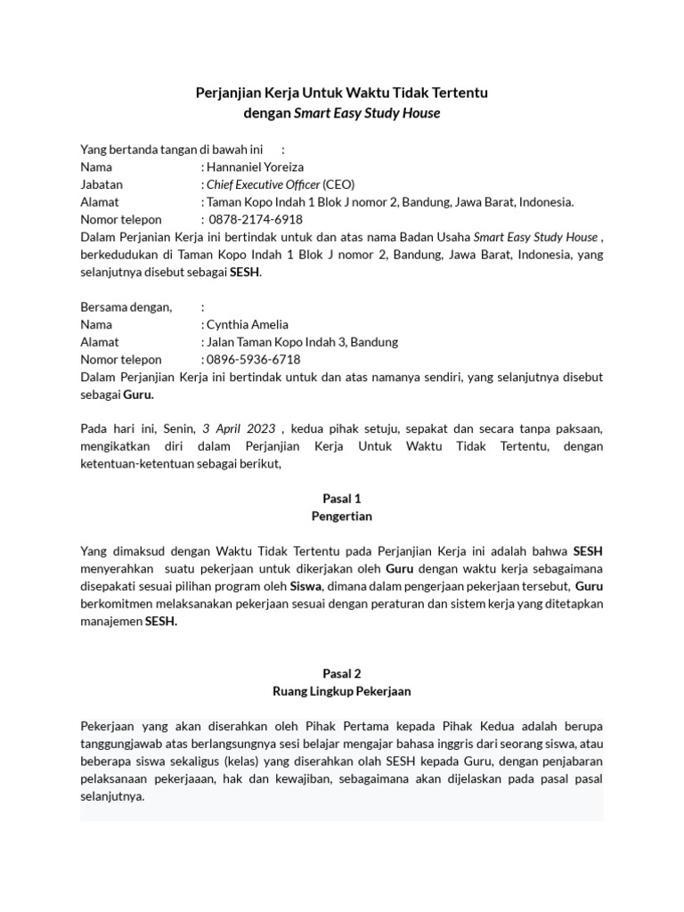 Cynthia Amelia_PKWTT Smart & Easy | PDF