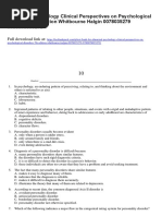 Abnormal Psychology | PDF | Mental Disorder | Mania