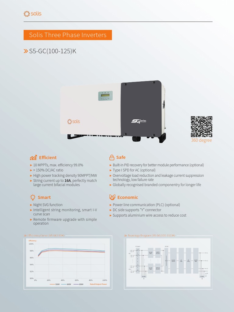 Datasheet S5 GC (100 125) K | PDF | Alternating Current | Electrical Grid