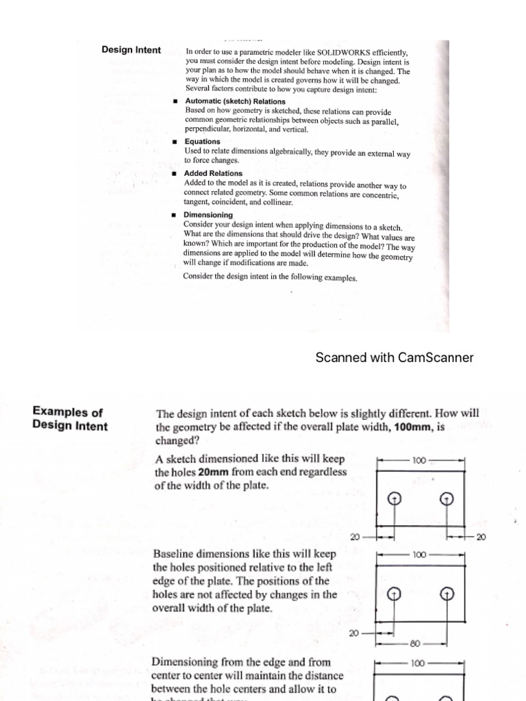 Solidworks - Design Intent | PDF