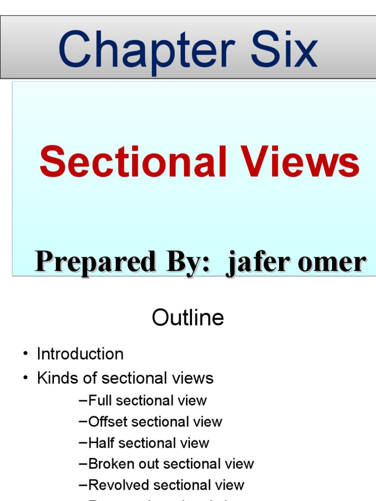 Types of Sectional Views in Engineering | PDF | Geometry