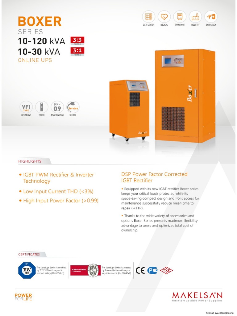 Boxer Series 10 - 120 Kva | PDF