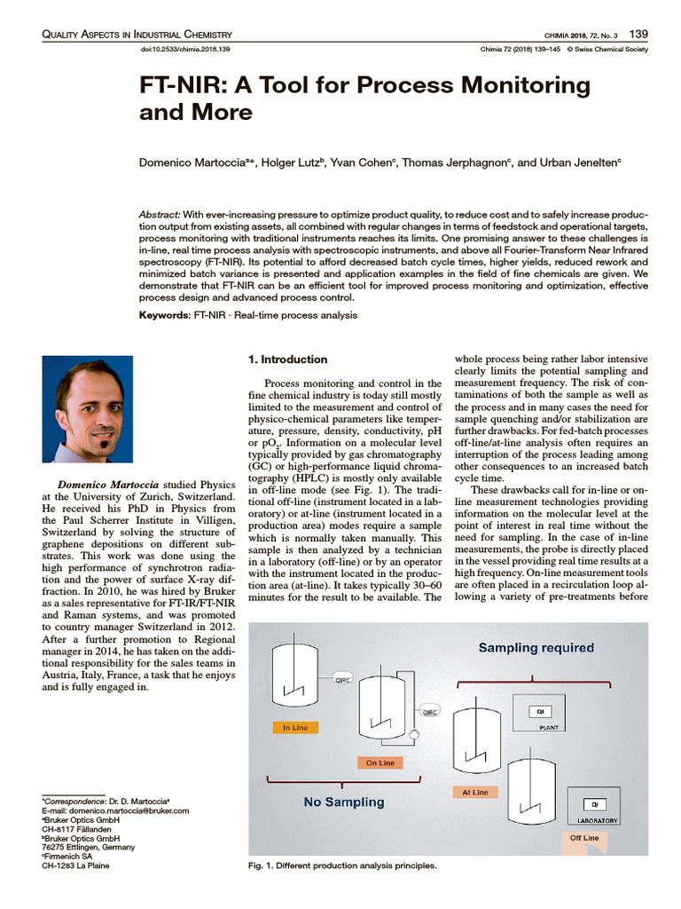 FT-NIR A Tool For Process Monitoring and More | PDF | Physical Sciences ...