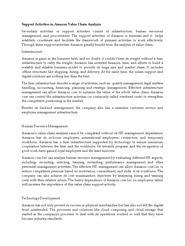 Support Activities | PDF