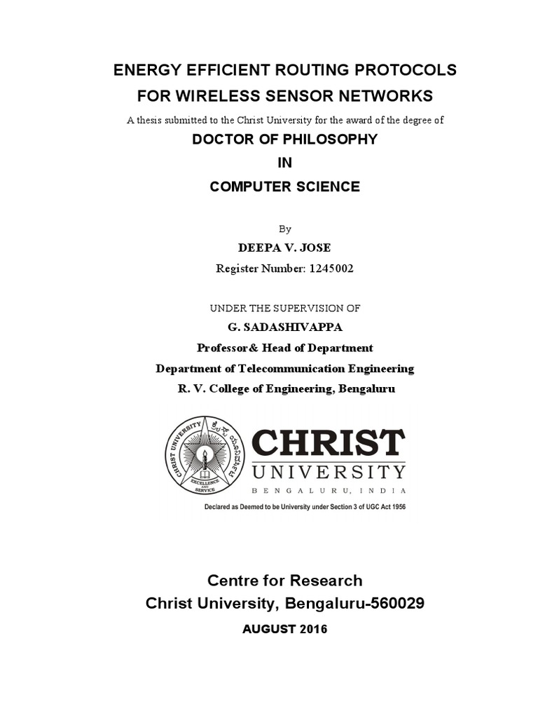 Deepa V | PDF | Wireless Sensor Network | Routing