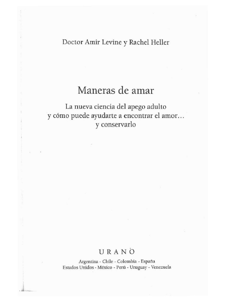 Maneras de Amar | PDF