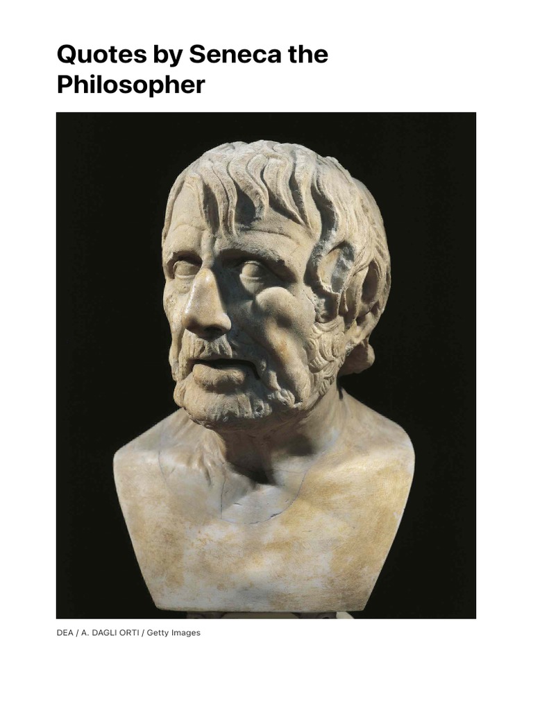10 Quotes by Seneca The Philosopher | PDF | Seneca The Younger ...