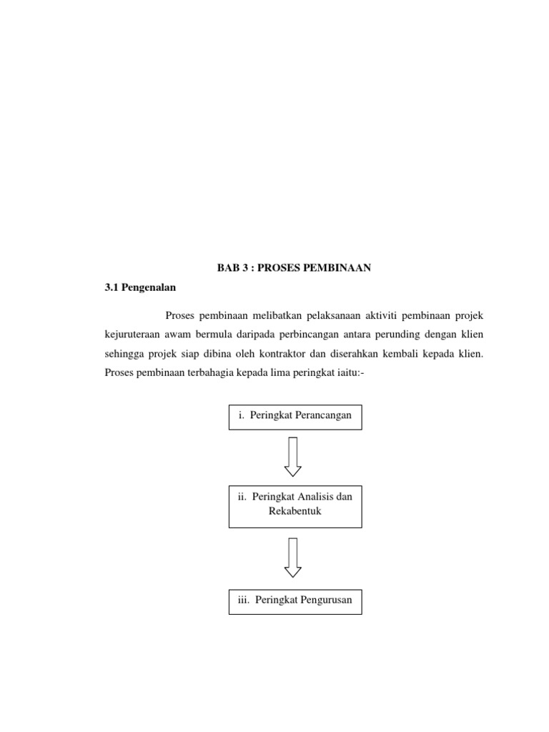 BAB 3 Proses Pembinaan | PDF