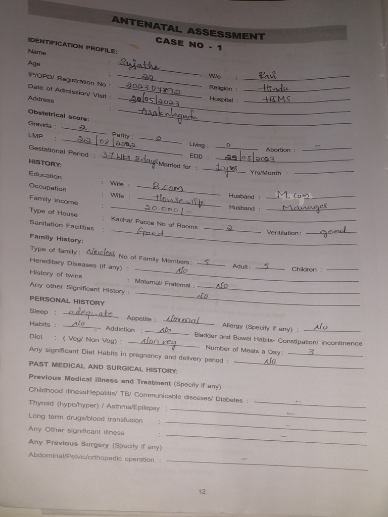 Anc Assessment | PDF | Pregnancy | Abdomen