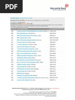 BOC and Commercial Bank Codes List | PDF | Banks | Banking