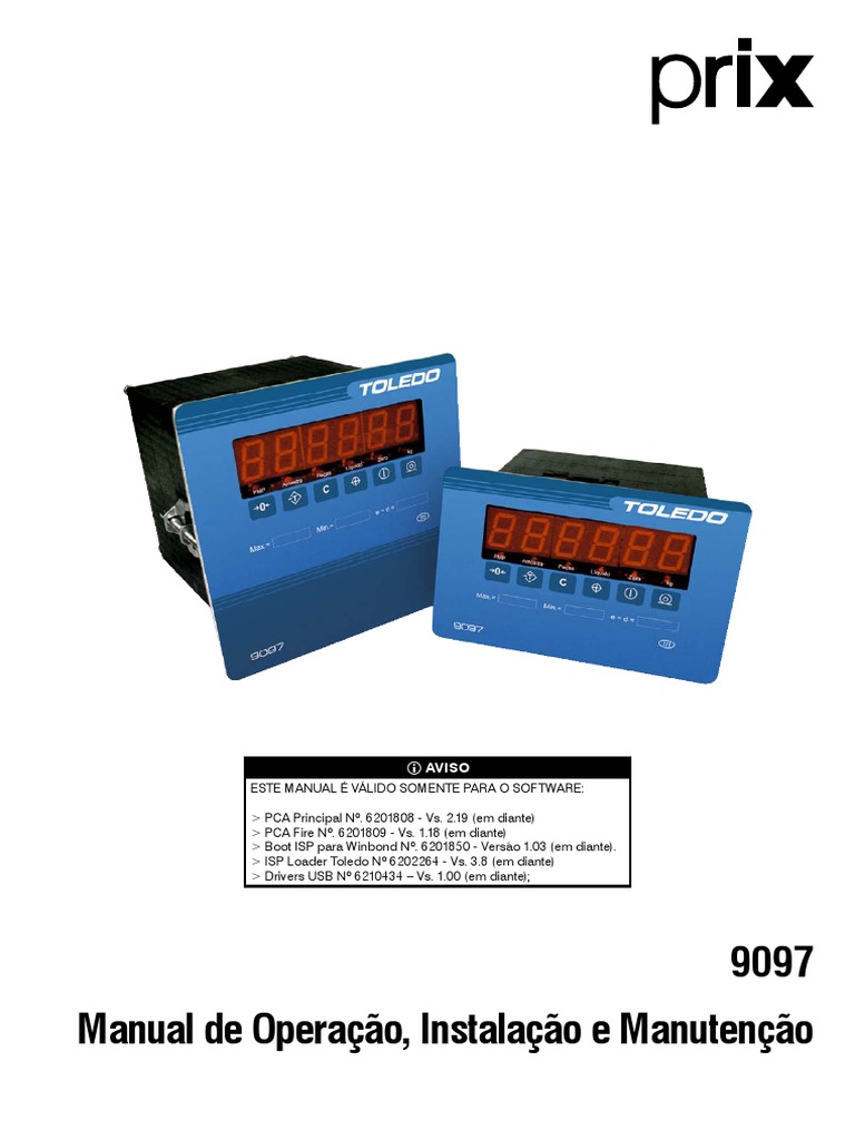 Toledo Manual 9097 | PDF