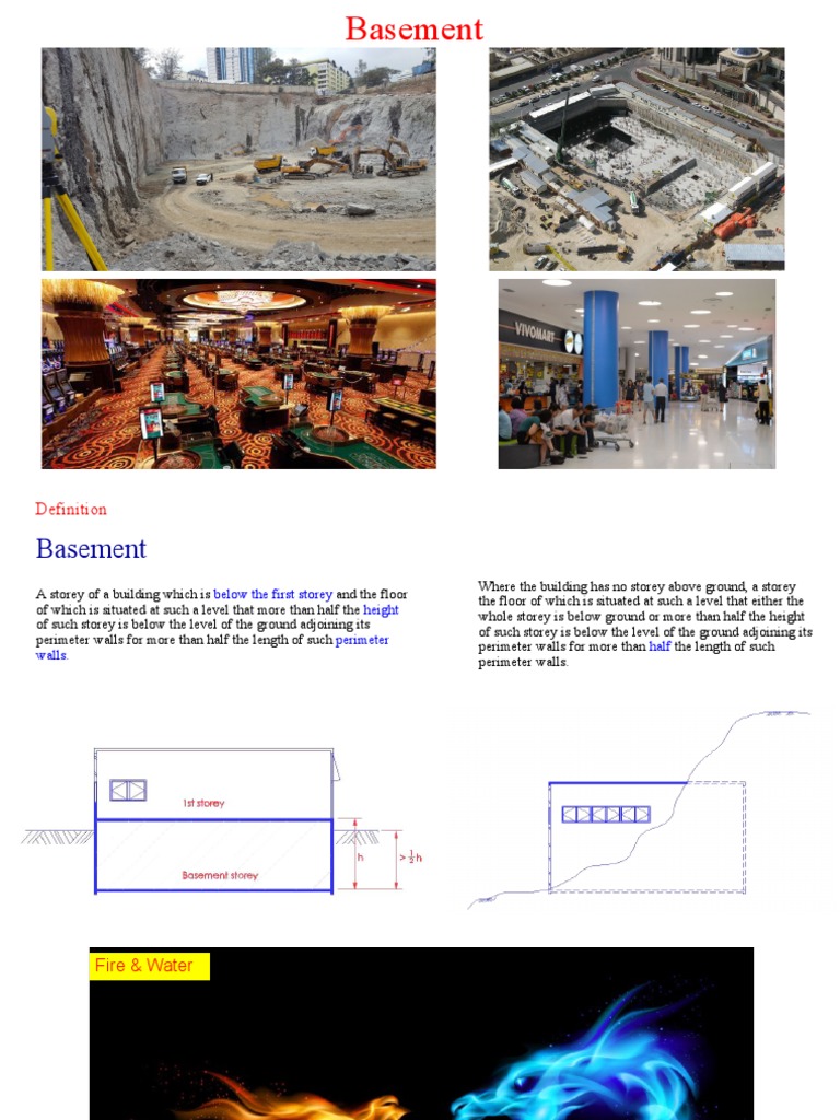 Lecture 4 - Basement - 2023 | PDF | Basement | Concrete