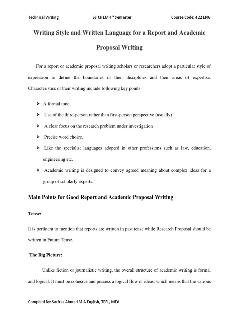 Academic Proposal Writing Guide | PDF | Idea | Thought