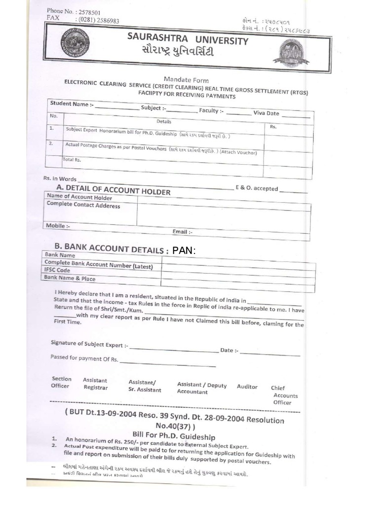 PHD Guideship Expert Remuneration | PDF