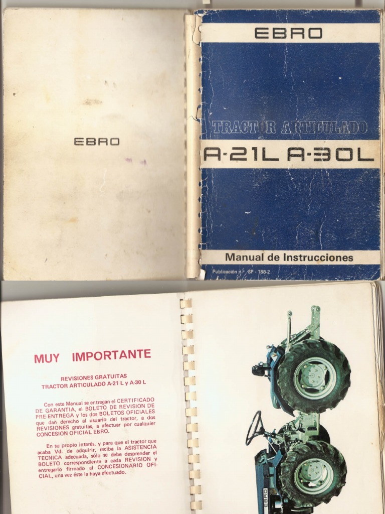 Ackerbau Tractores Ebro Manual+de+Usuario+Ebro+a 21L +a 30L | PDF