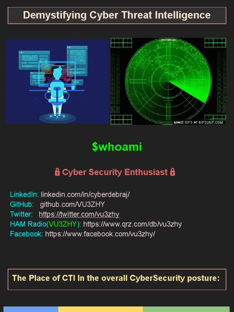 Demystifying Cyber Threat Intelligence - Debraj Dey Null - OWASP Kolkata | PDF | World Wide Web ...