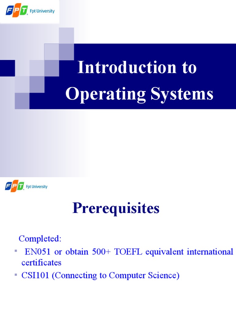 00.course Introduction OS | PDF | Operating System | Process (Computing)