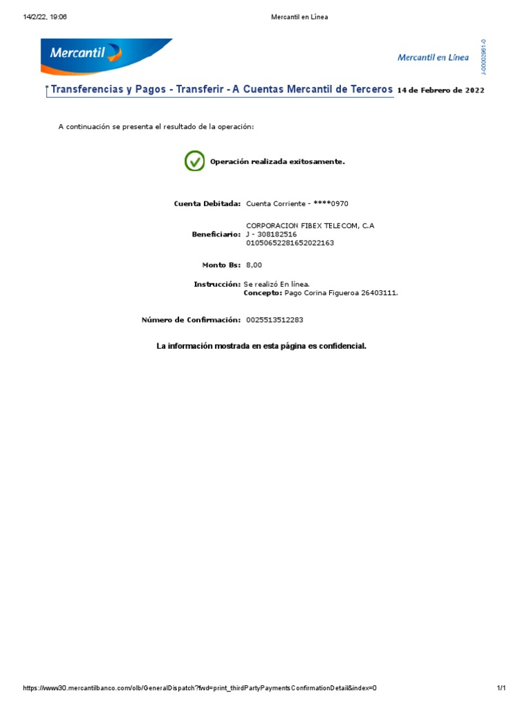 Pago Fibex | PDF