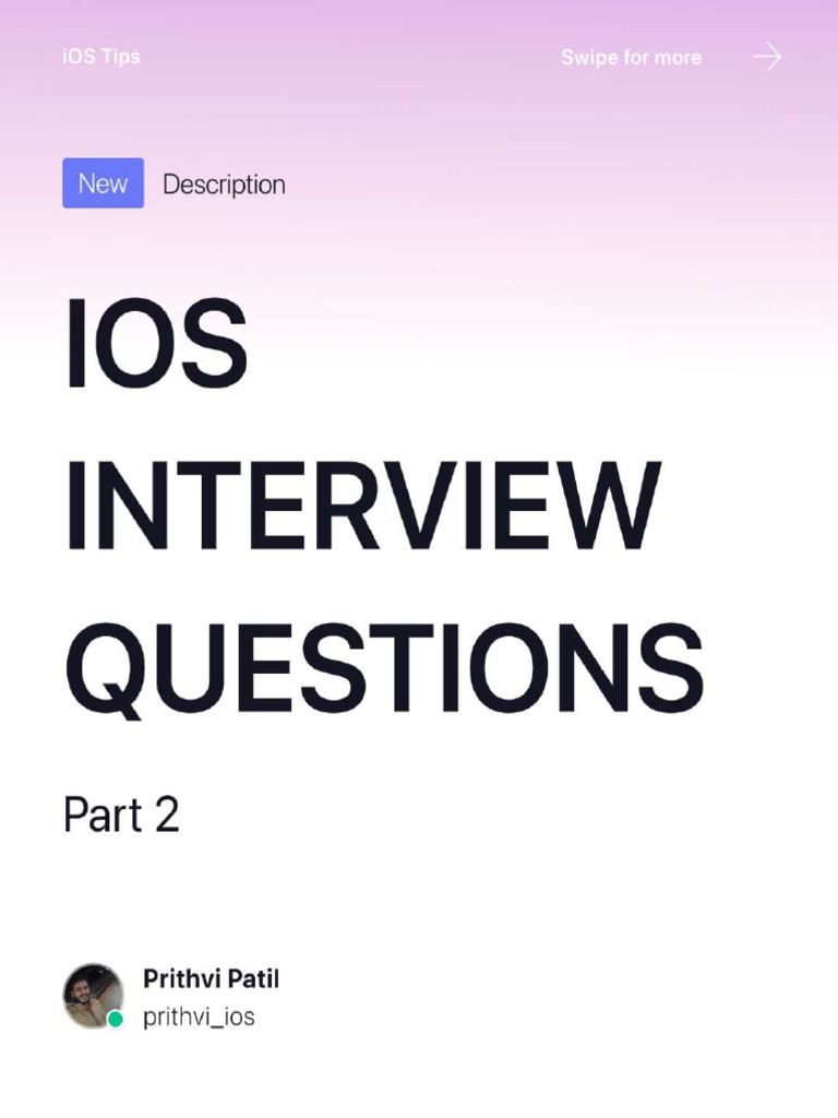 IOS Advance Interview | PDF
