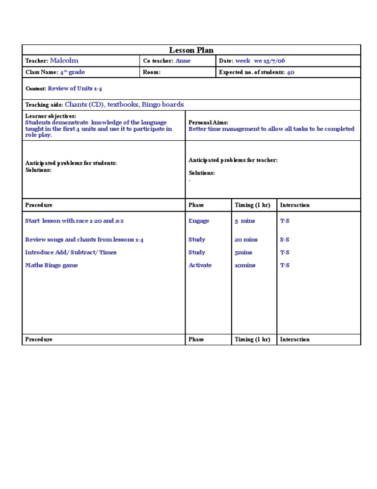 4th Grade Units 1-4 Review Plan | PDF