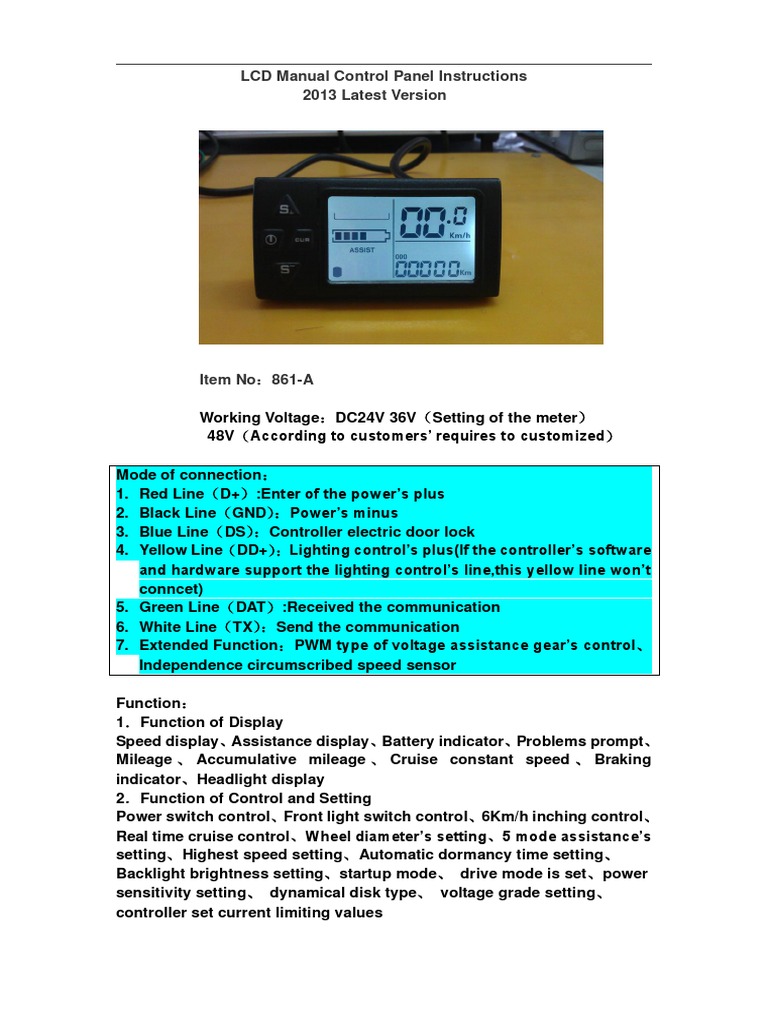 LCD Manual of 861 A | PDF