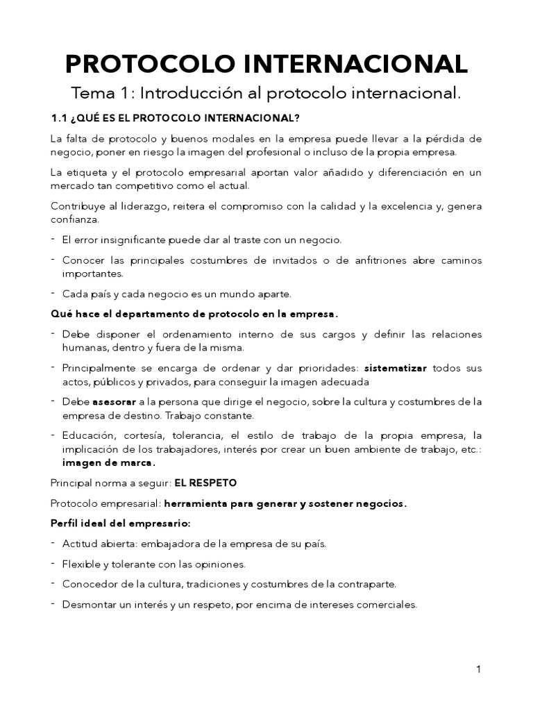 Protocolo Internacional | PDF | Naciones Unidas | Relaciones ...