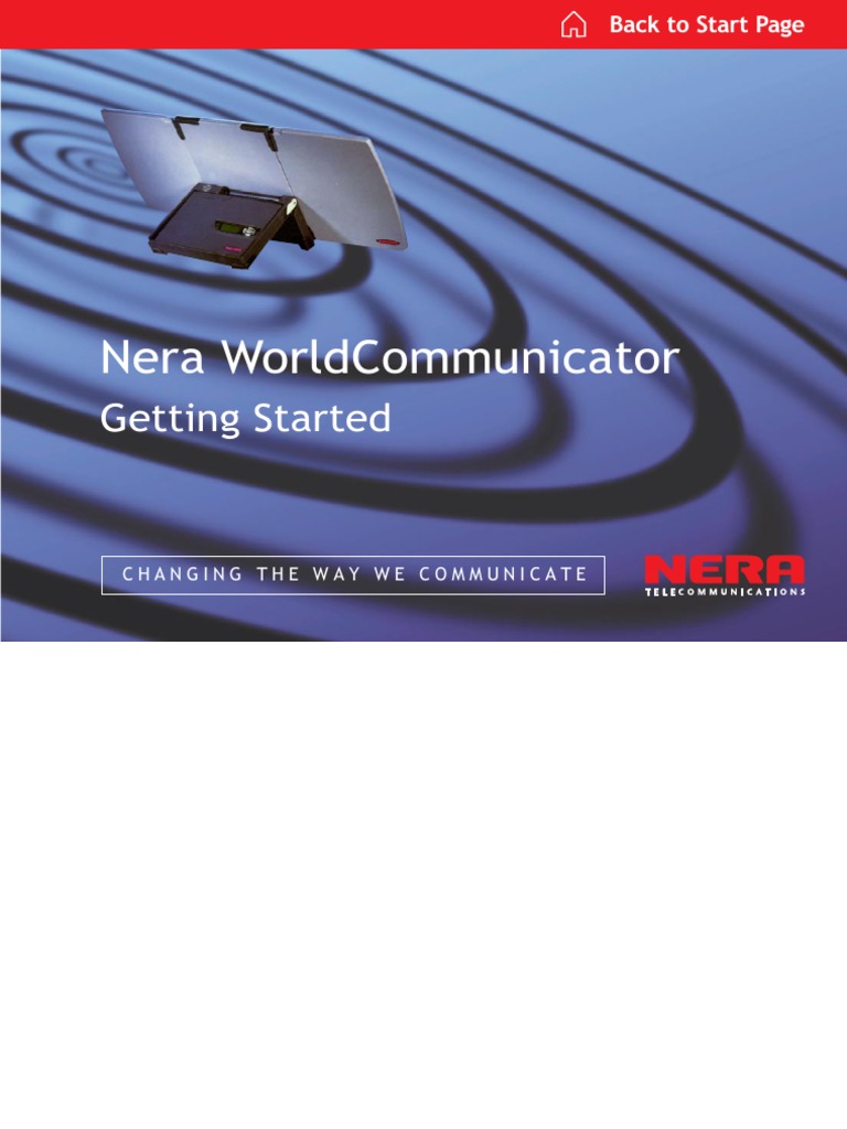 NERA WorldCommunicator Getting Started | PDF | Technology & Engineering