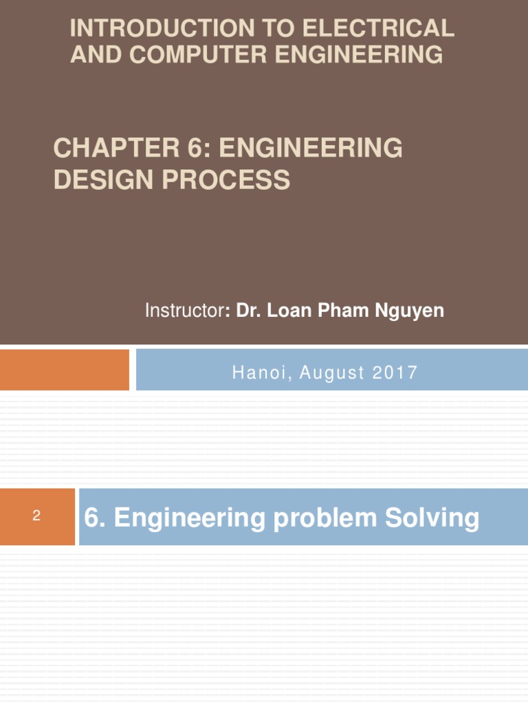 06 Introduction to EE Engineering Design Process Remained Weeks | PDF
