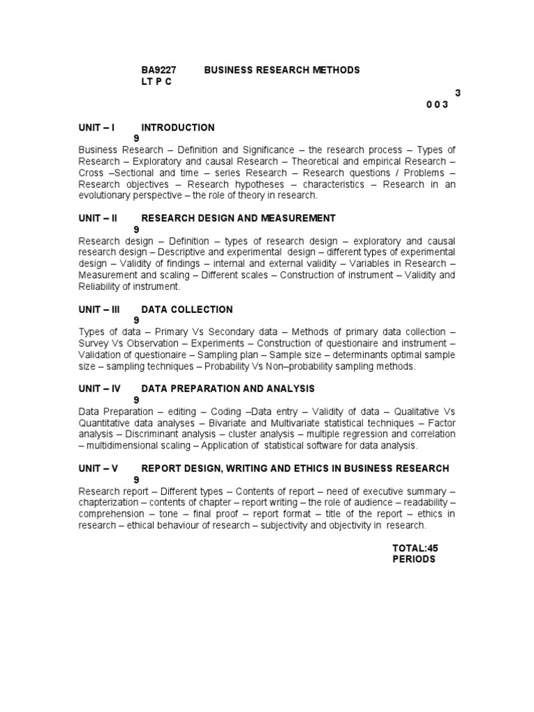 Business Research Methods Guide | PDF