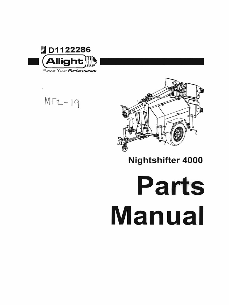 MFL-19 Allight Nightshifter 4000 Parts Manual | PDF