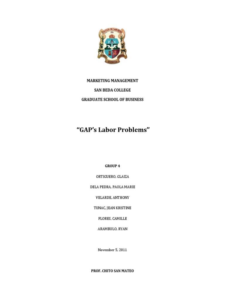 GAP's Labor Problems | PDF
