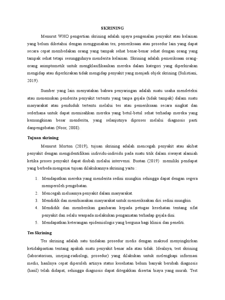 Skrining Iva Test | PDF