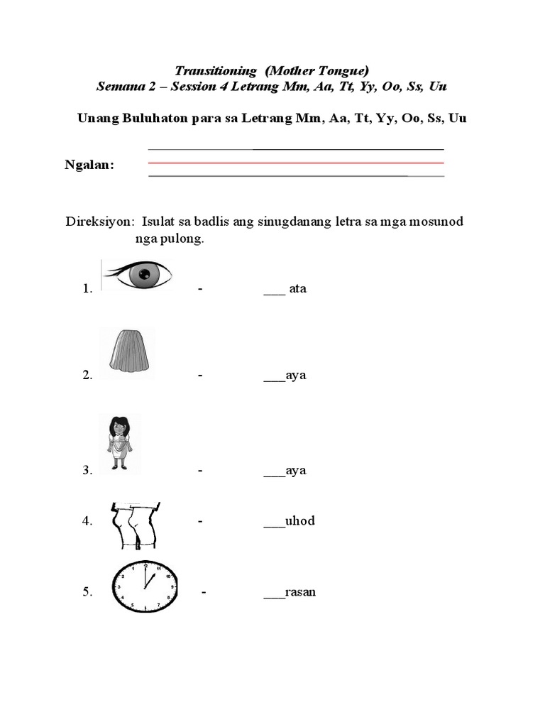 Sinugbuanong Binisaya T W2S4 6 Pages | PDF